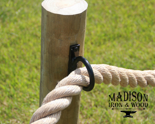 Heavy Duty Rope Fence Bracket | Madison Iron and Wood on www ...