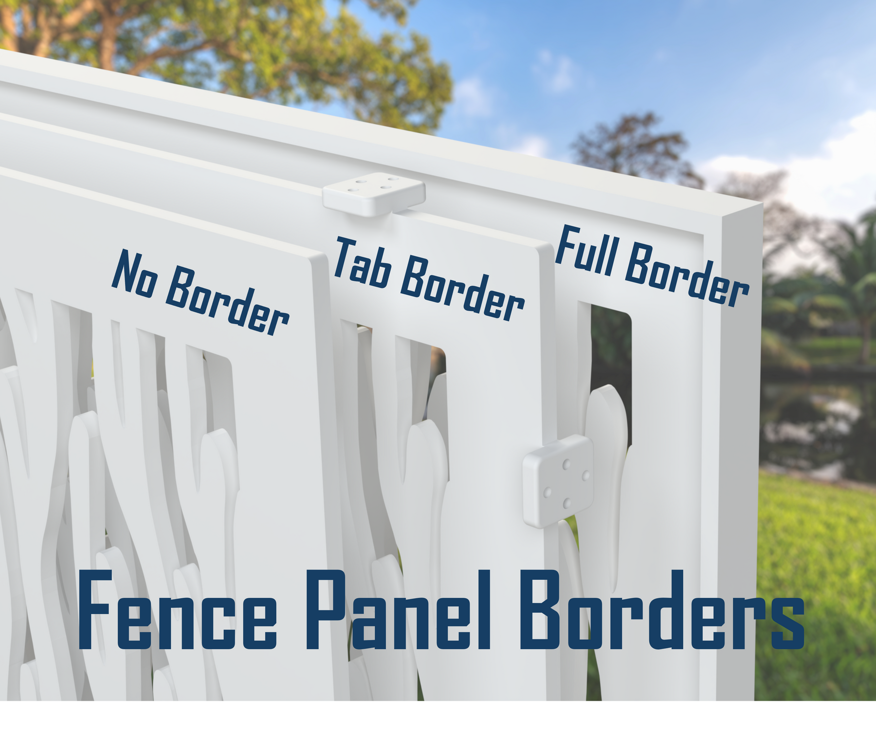Tree Leaves Pattern Fence/Gate Panel Insert - Exterior Plastics ...