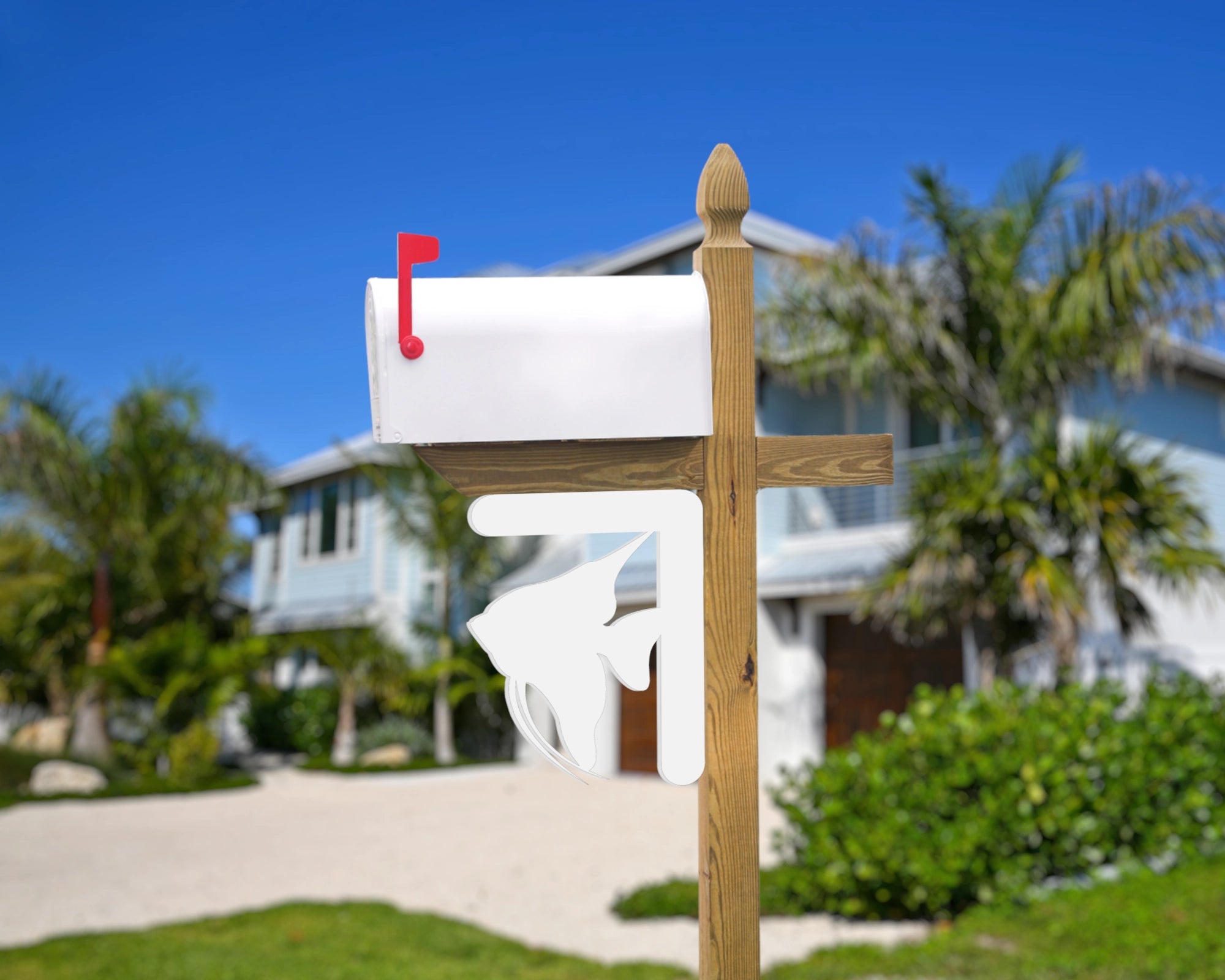 Plastic Angle Fish Mailbox Bracket, Durable Decorative and Desirable ...