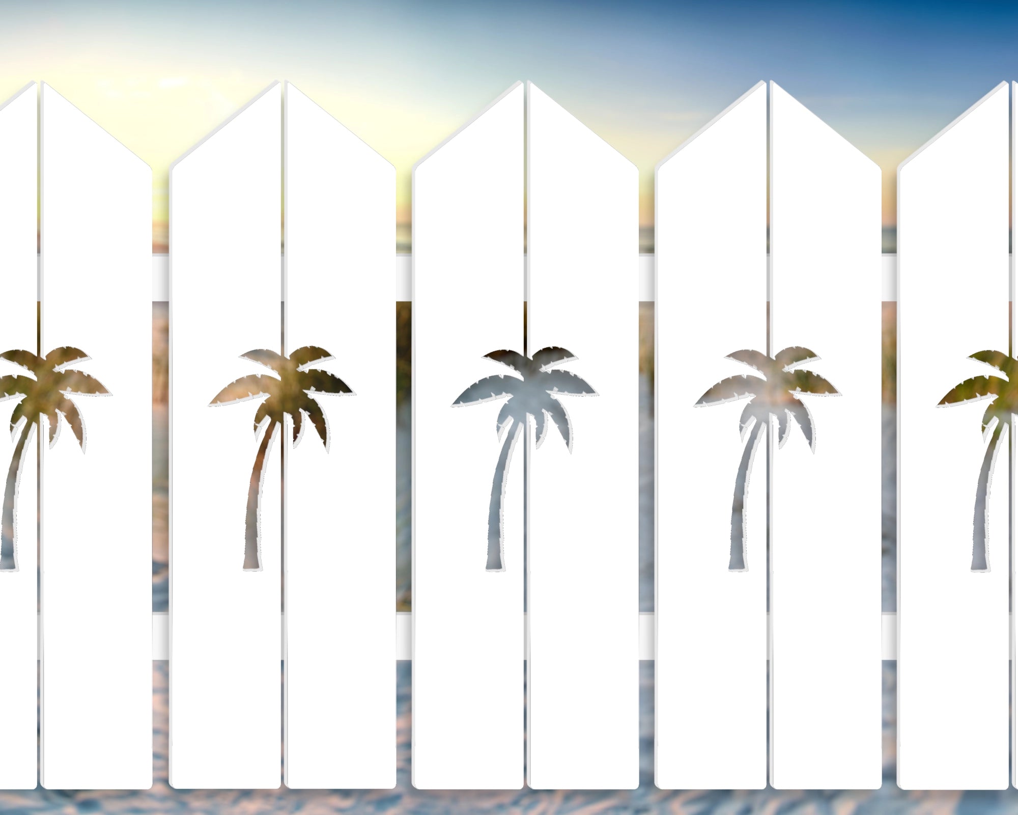 Plastic Palm Tree Fence Panels, Durable Decorative and Desirable ...